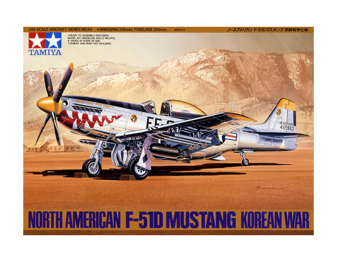 TAMIYA 61044 North American F-51D Mustang Korean War- worldtoys.pl