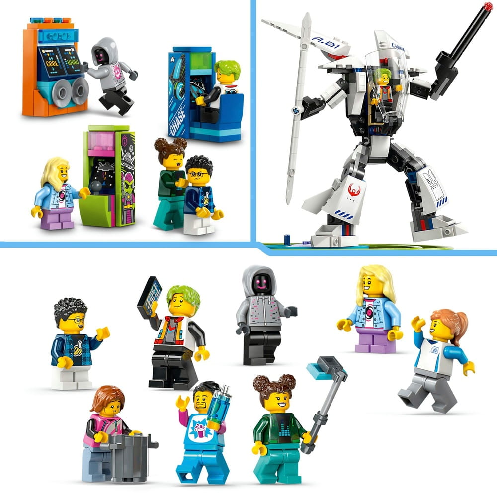 LEGO 60421 CITY Park Świat robotów z rollercoasterem- worldtoys.pl